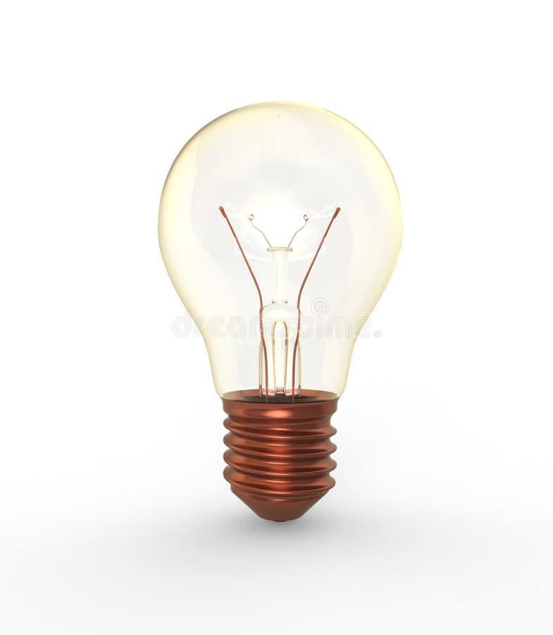 Copper bulb stock illustration. Illustration of energy - 29487193