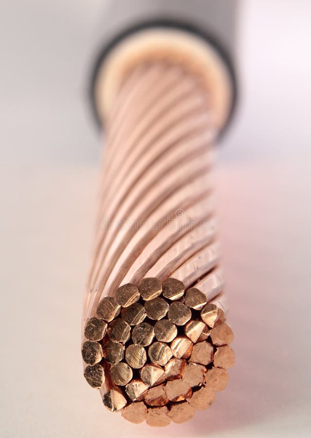 Copper cab stock photo. Image of energy, danger, volts - 37941552