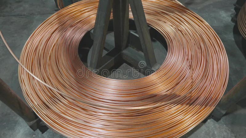 Coil Manufacturing, Manufacturing Process, Copper Supply Stock Video ...