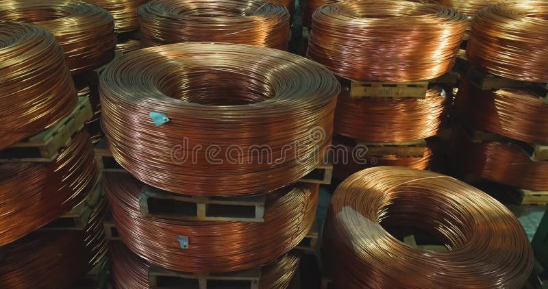 Copper Cable Production Workshop General Plan from Above, Interior of a ...