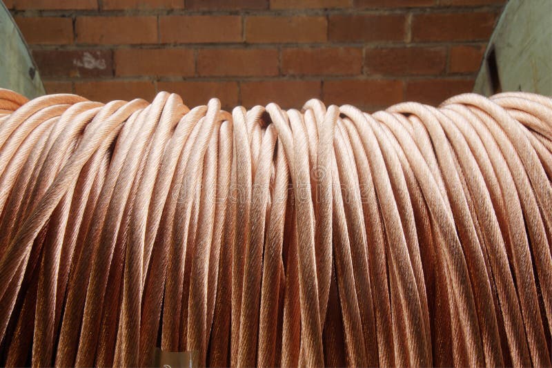 Copper cable stock photo. Image of wire, closeup, electricty - 89965140