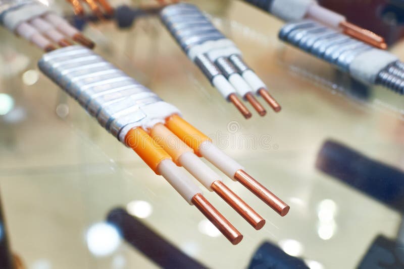 Copper Cables for High Voltage Stock Image - Image of concepts ...