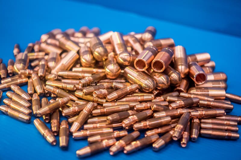 Copper,cap tips stock image. Image of automotive, industry - 79183041