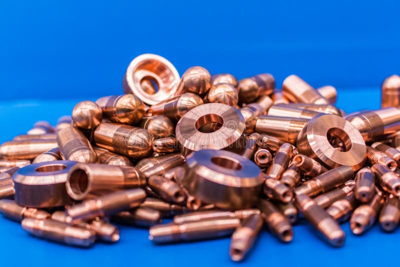 Copper,cap tips stock photo. Image of industrial, machines - 79183462