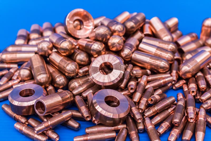 Copper,cap tips stock photo. Image of machines, copper - 79183468