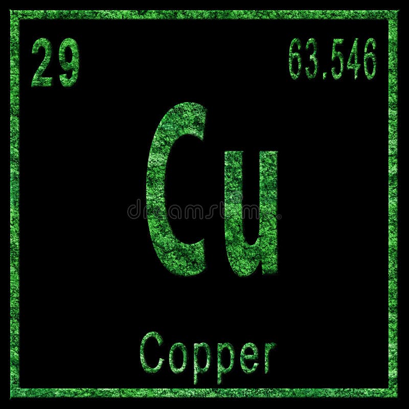 Copper Element Periodic Table Vector Illustration Stock Vector ...