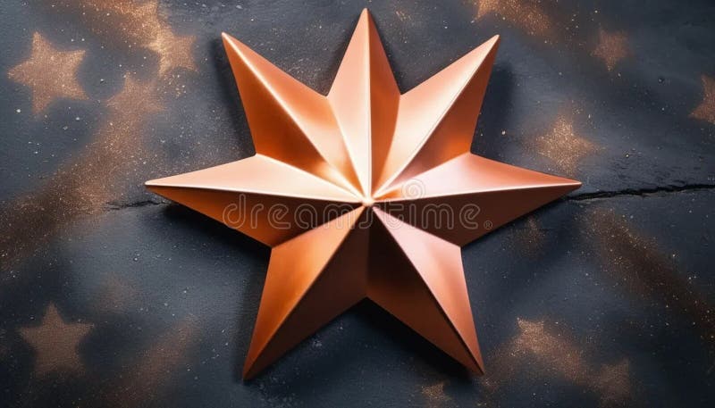Copper Christmas Star Background Stock Illustration - Illustration of ...