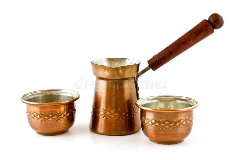Copper Coffee stock image. Image of object, arabic, cooking - 21333971