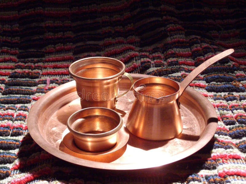 Copper coffee pot stock photo. Image of decoration, background - 29445650