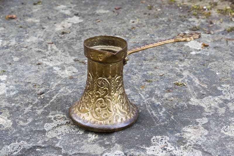 Copper coffee pot stock image. Image of arab, cook, iraq - 31238457