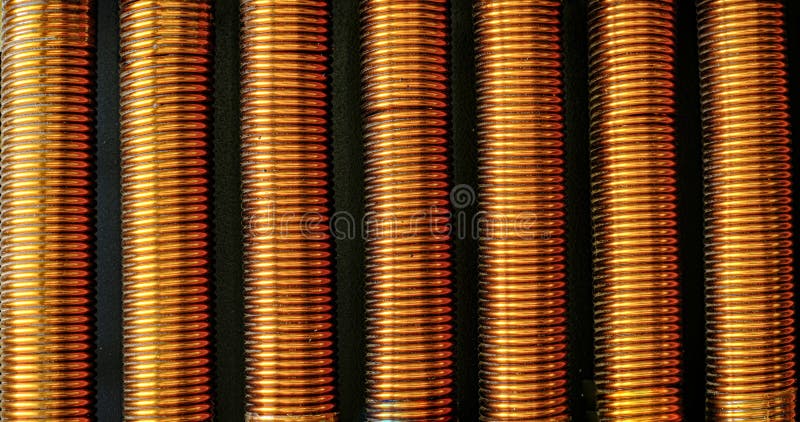Copper coil rod stock photo. Image of electrical, materials - 325153030