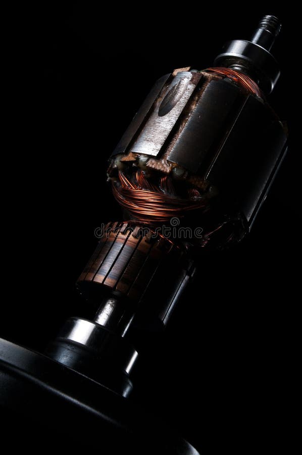 Copper Coil. Copper Wire Wound on a Coil Stock Photo - Image of factory ...