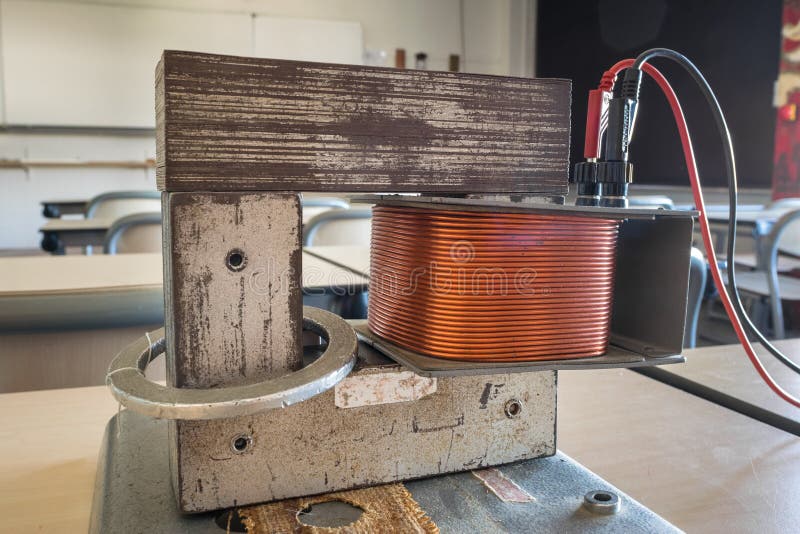 Electrical Experiment in Physics Laboratory. Electrical Circuit with ...