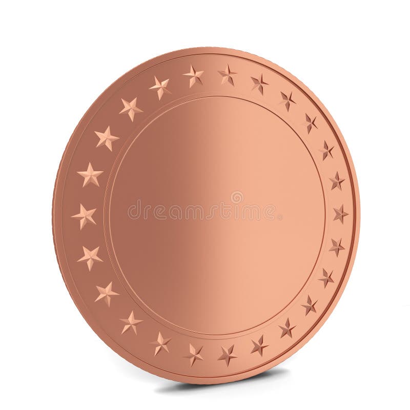 Copper coin stock illustration. Illustration of round - 49963063