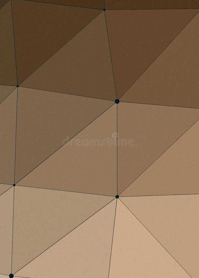 Copper Color Abstract Color Low-Polygones Generative Art Background ...