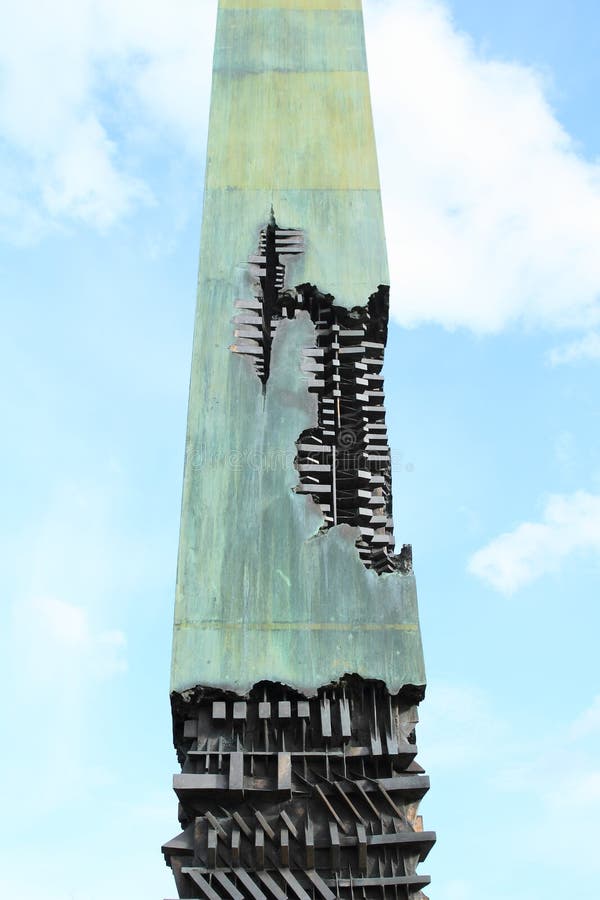 Copper column stock photo. Image of white, copper, monument - 68890400