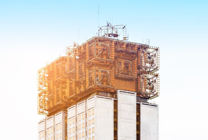 Copper Construction on Building Stock Image - Image of academy ...