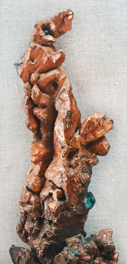 Copper crystal stock photo. Image of collection, colored - 36258238