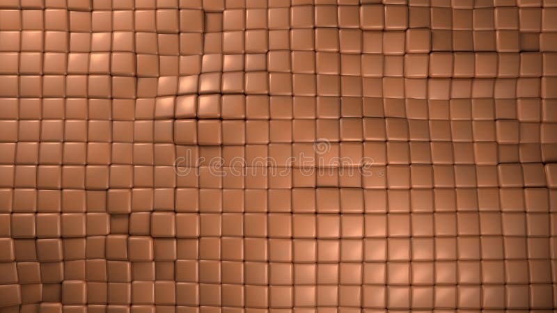 Copper cubes background stock illustration. Illustration of reflective ...