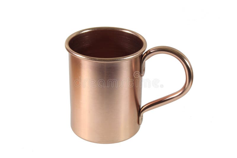 Copper Cup on White Back Grownd Stock Image - Image of copper, grownd ...