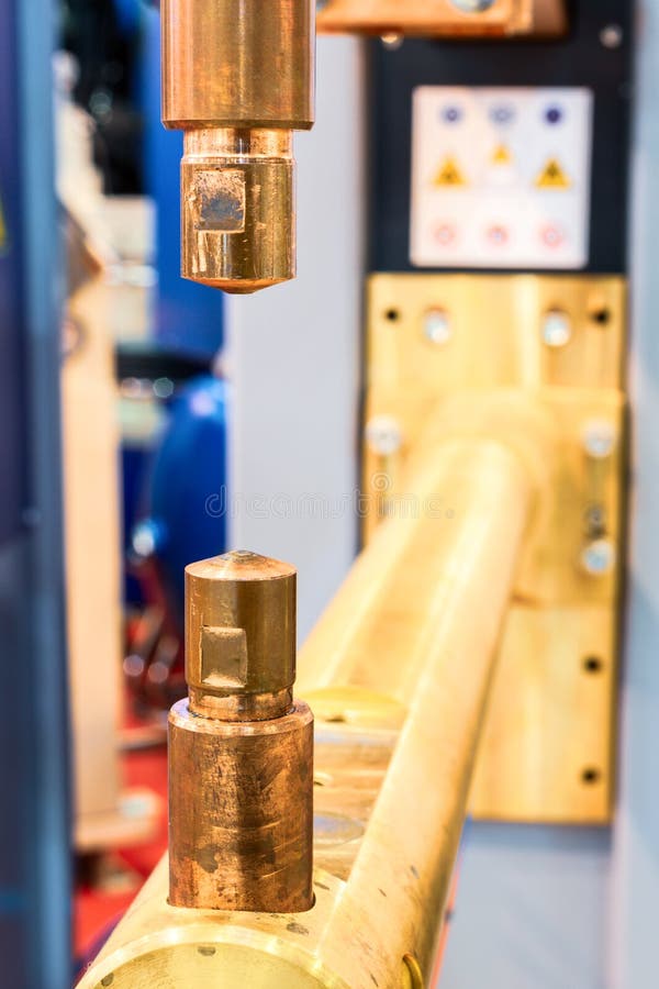 Copper Electrodes, Working Part of the Machine for Spot Welding of ...