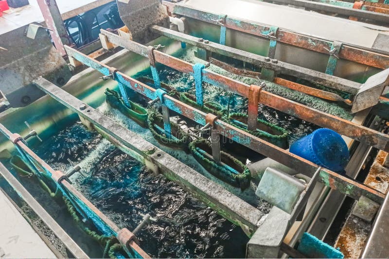 Copper Electroplating Machine for Printed Circuit Boards Stock Image ...