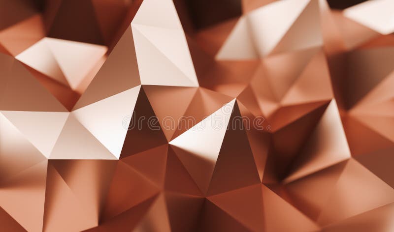 Copper Elegant Luxury Abstract Copper Surface or Low-poly Background ...
