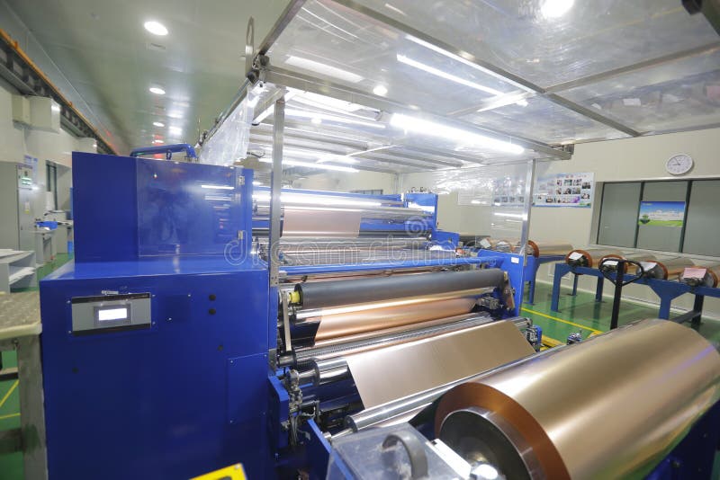 Copper Cutting Machine for Copper Treatment Process Stock Image - Image ...