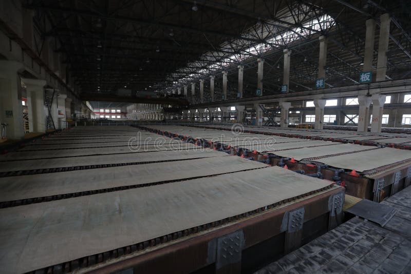 Copper Factory Drying Copper Stock Photo - Image of production, tube ...