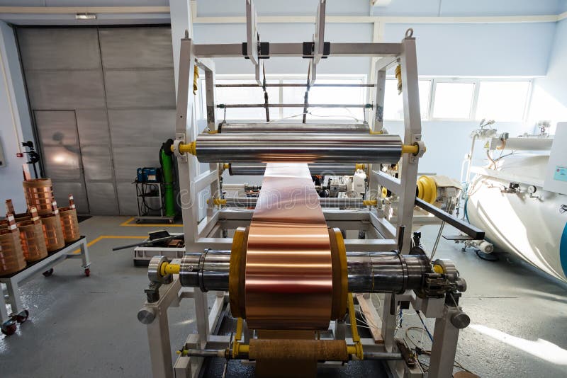 Copper Foil Bending Machine Stock Image - Image of industry ...
