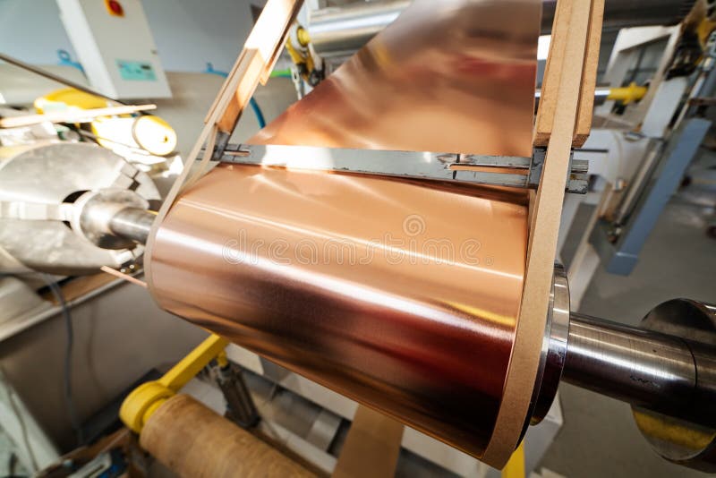 Copper Foil Bending Machine Stock Image - Image of equipment, insulator ...