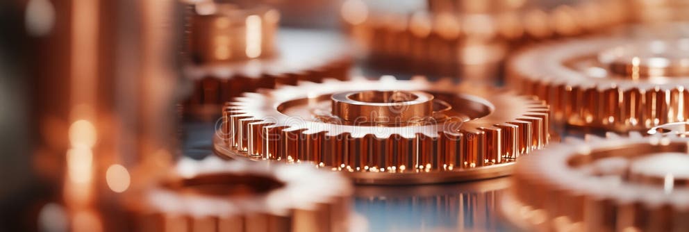 Copper Gears Showcasing Intricate Design and Precision Engineering in ...