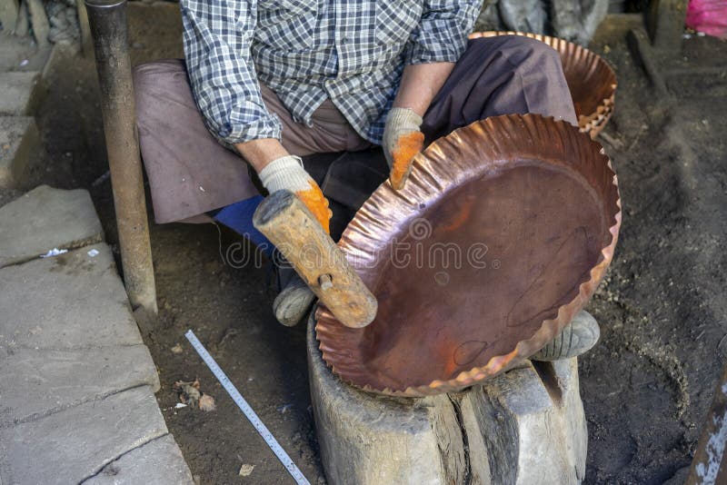 Copper hand work stock photo. Image of product, stuff - 160405116