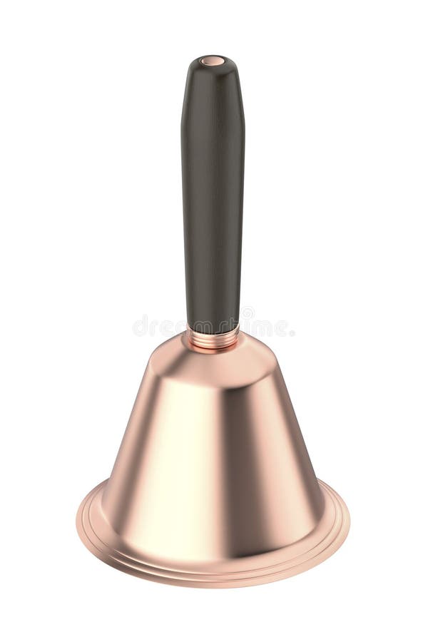 Copper handbell stock illustration. Illustration of bell - 369465794