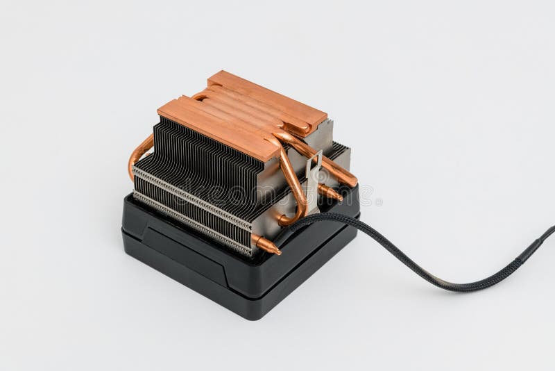 Copper Heat Sink or Heat Pipe, Computer Processor Cooler with Radiator ...