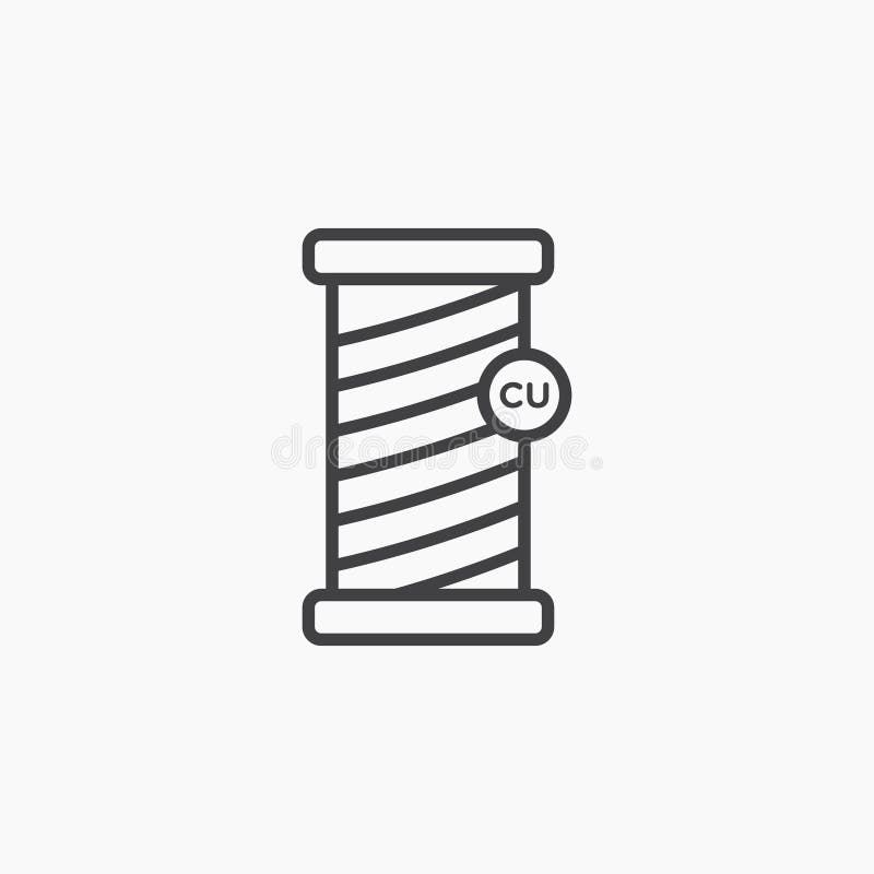 Copper icon vector stock vector. Illustration of seal - 348311569