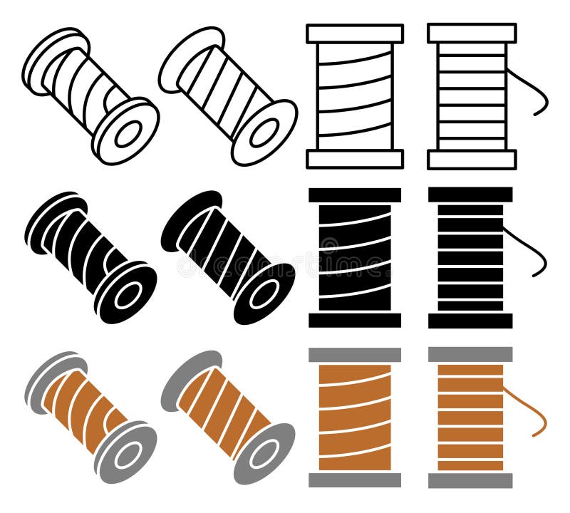 Copper icon vector stock illustration. Illustration of reel - 348095178