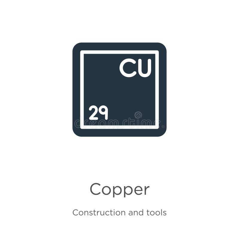 Copper Icon Vector. Trendy Flat Copper Icon from Construction and Tools ...