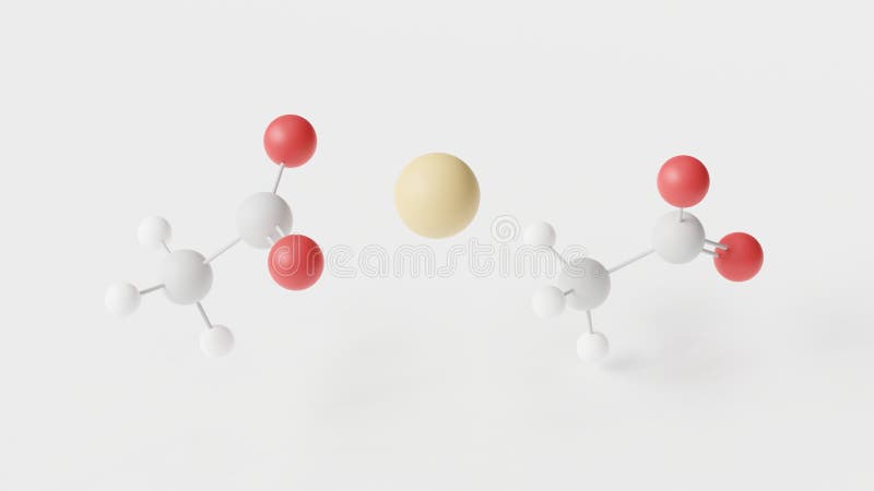 Copper(ii) Acetate Molecule 3d, Molecular Structure, Ball and Stick ...