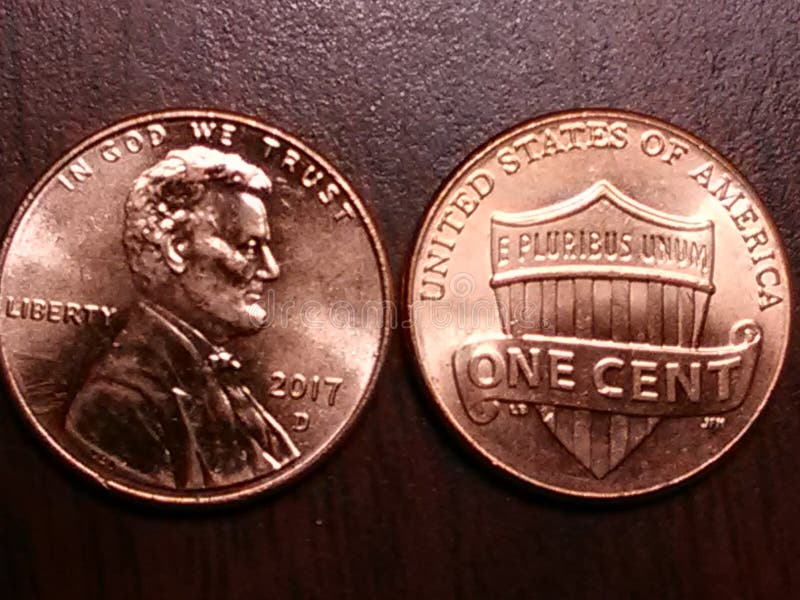 Copper Lincoln Penny stock photo. Image of 16th, lincoln - 118599200