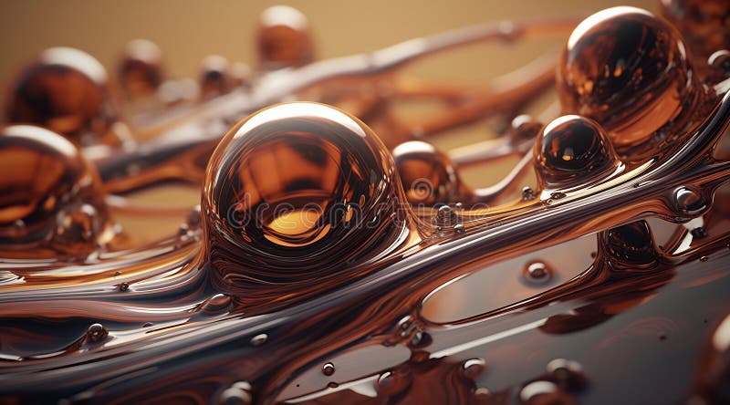 Copper Liquid Marvel stock photo. Image of metallic - 301813020