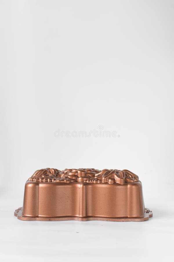 Copper Loaf Pan with Patterns, Cast Iron Loaf Pan Stock Image - Image ...