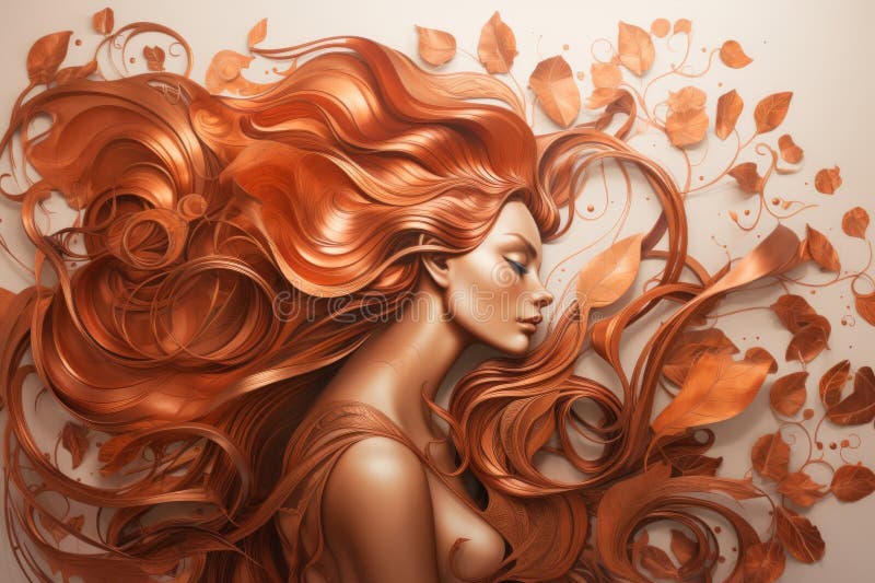 Copper Material Structure Background - Generative AI Stock Illustration ...