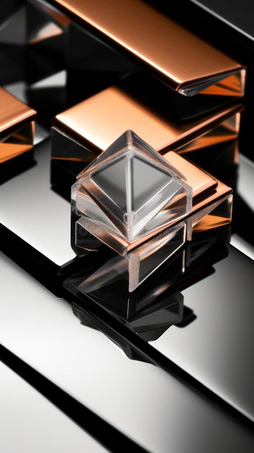 Copper Material Structure Background - Generative AI Stock Illustration ...