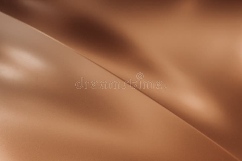 Copper Matte Metallic Texture with a Diagonal Bend Stock Photo - Image ...