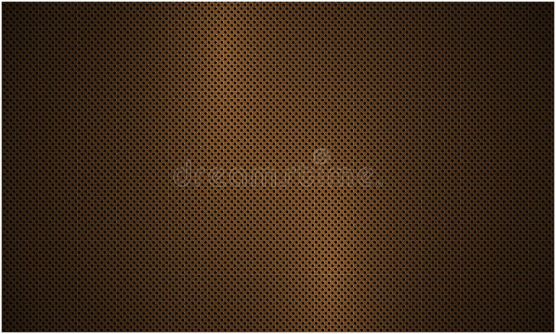Copper Metal Background with Perforation. Illustration. Raster Version ...