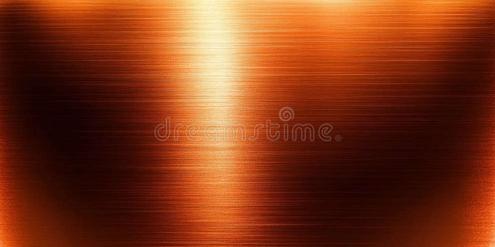 Copper Metal Background with a Smooth Texture and Light Reflection. Generative AI. Stock ...