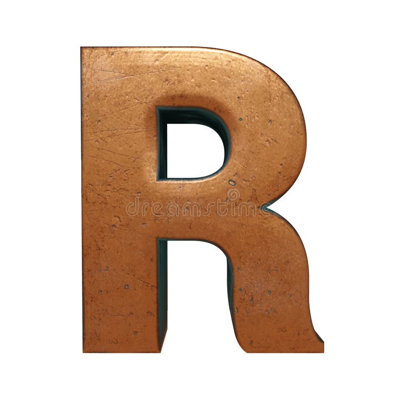 Metal 3d Letter D Uppercase. Metallic Red and White Font Isolated on ...