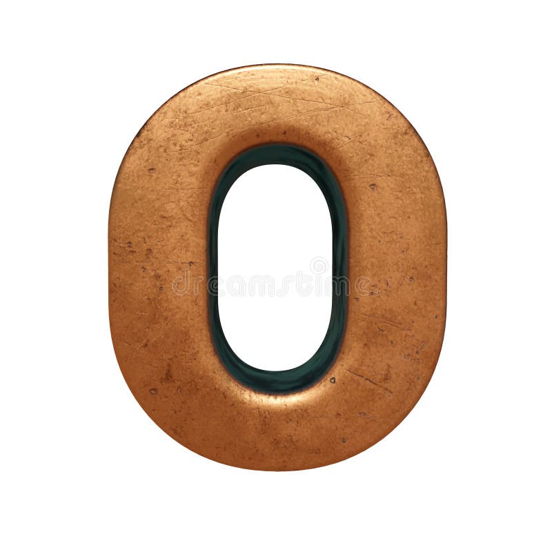 Copper metal letter stock illustration. Illustration of metallic ...