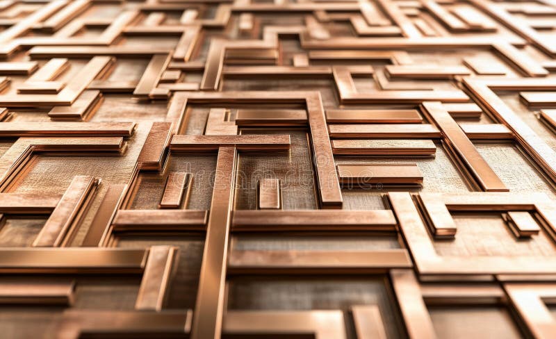 Copper Metal Products in Rolled Form. Stack of Round, Square, and ...